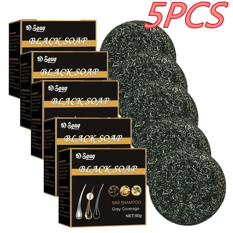 5PCS-Hair-Shampoo-Soap-Black-Polygonum-Multiflorum-Shampoo-Soaps-Cover ...