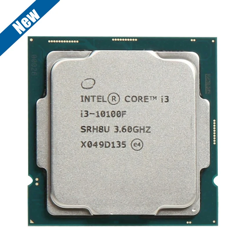 NUEVO procesador Intel Core i3 10100F 3,6 GHz, 4 núcleos y 8 hilos L2 = 1 M L3 = 6 m 65 W LGA ...