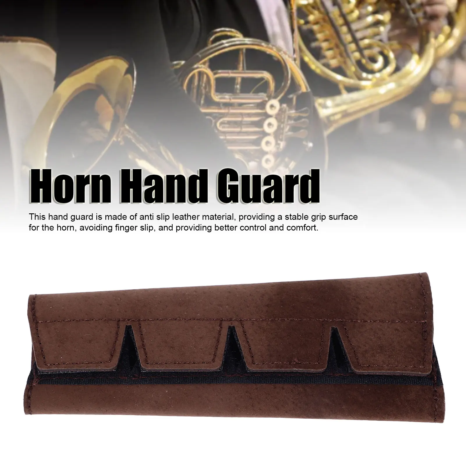 French-Horn-Hand-Guard-Leather-Anti-Slip-Protector-Handle-Wrap-Hand-Pad ...