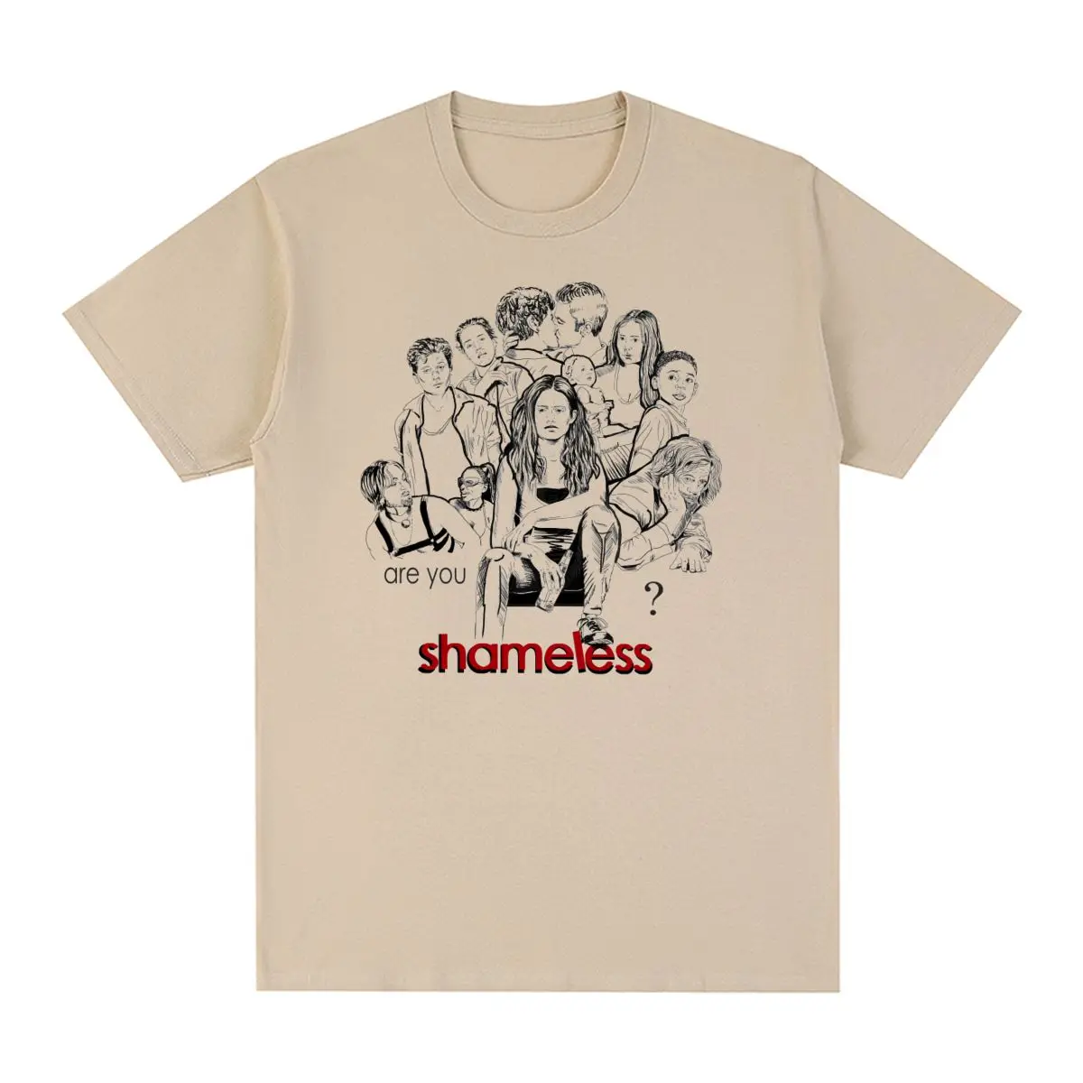 Shameless Vintage T-shirt Lip Fiona Carl Frank Gallaghers Harajuku ...