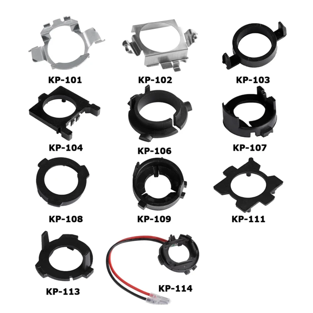 2Pcs-H7-H1-LED-Car-Headlight-Adapter-Bulb-Base-Holder-Socket-For-Benz ...