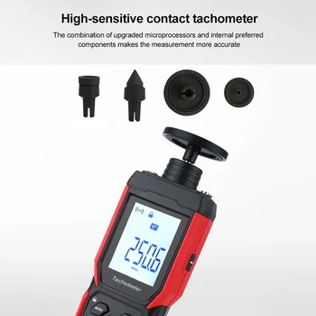 UNI-T Speed Tachometer UT372D 2-in-1 Laser Tachometer Contact And Non ...