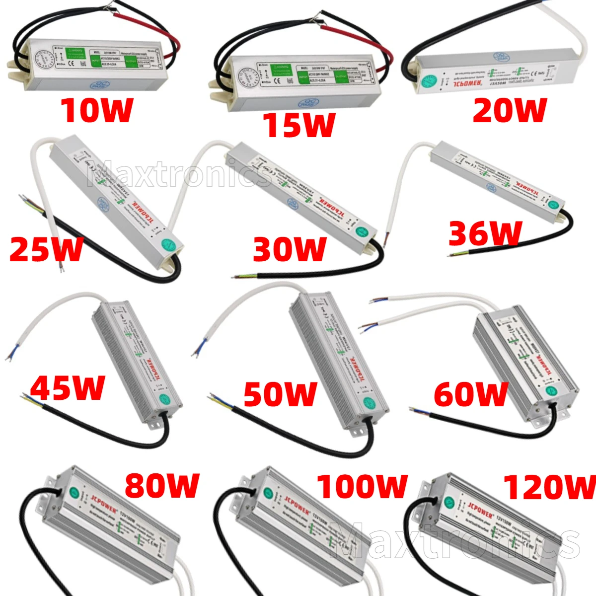 NEW-AC110V-220V-To-DC12V-24V-Waterproof-LED-Driver-IP67-10W-20W-30W-50W ...