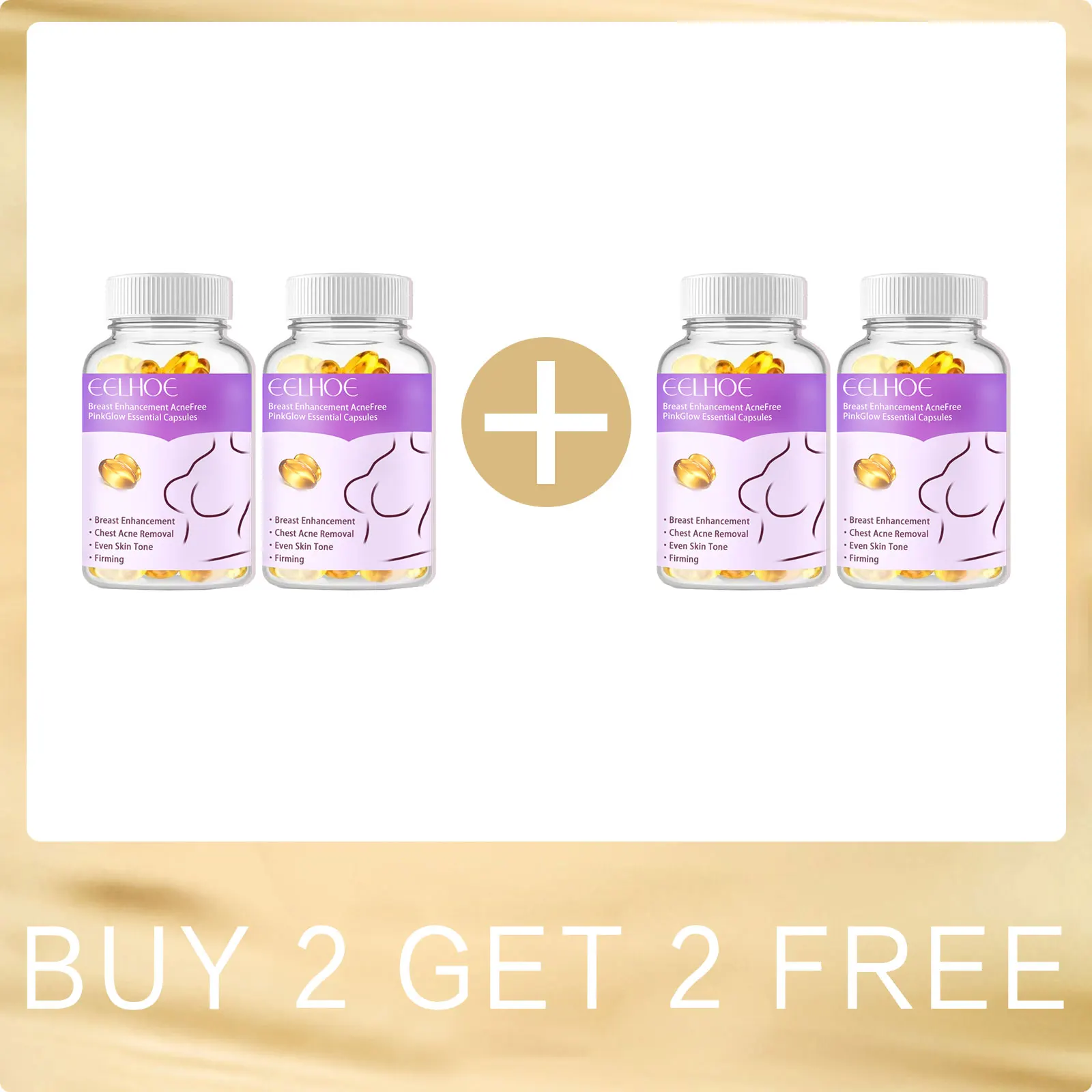 Cápsulas de aceite para aumentar los senos y los glúteos Aceite reafirmante de senos con ...