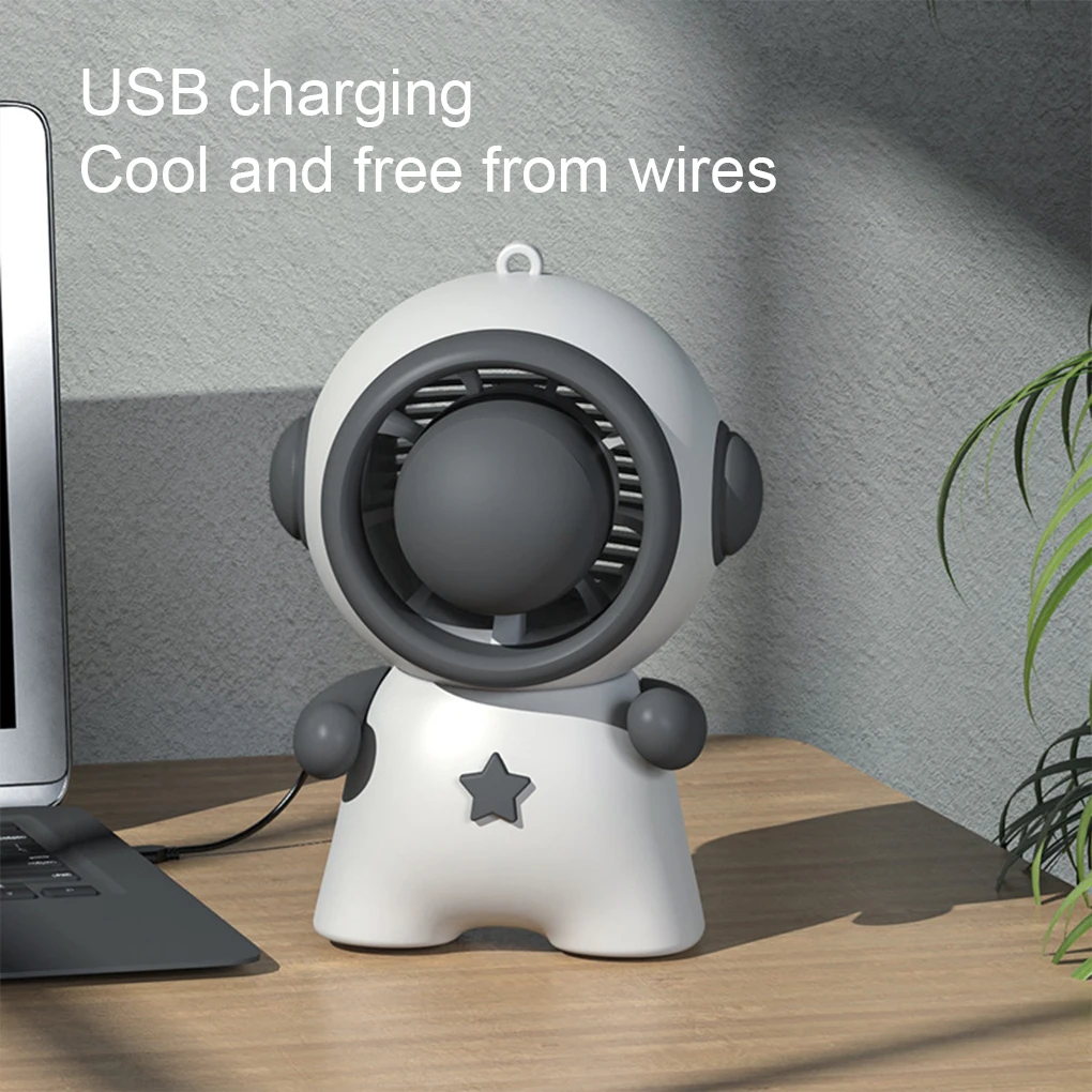 New-Astronaut-Shape-Hand-held-Fan-Portable-Mini-USB-Small-Fan-With ...