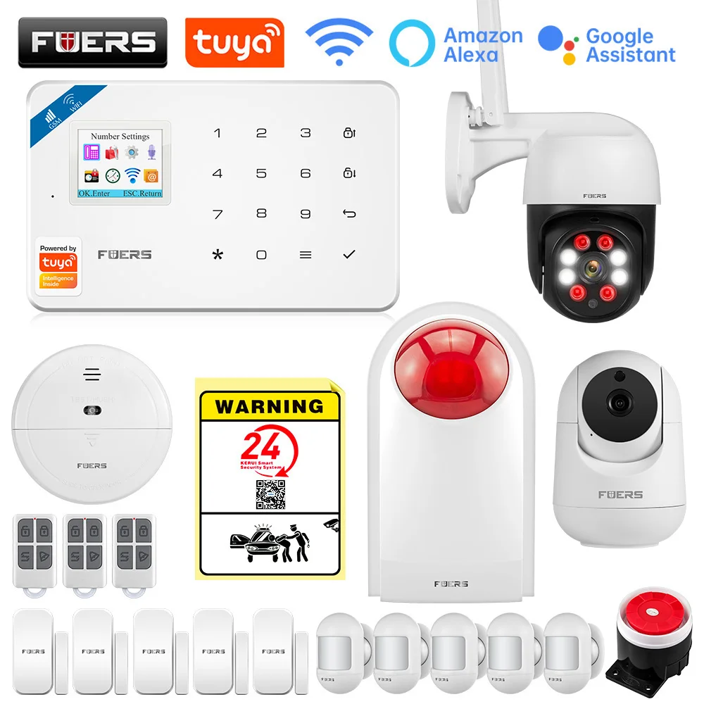 FUERS-W181-GSM-WIFI-Tuya-Smart-Home-Alarm-system-Kit-433Mhz-Wireless ...