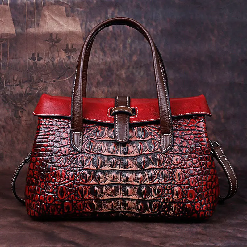 Luxury Brand Crocodile Pattern Ladies Handbags Famous Designer Handbags ...