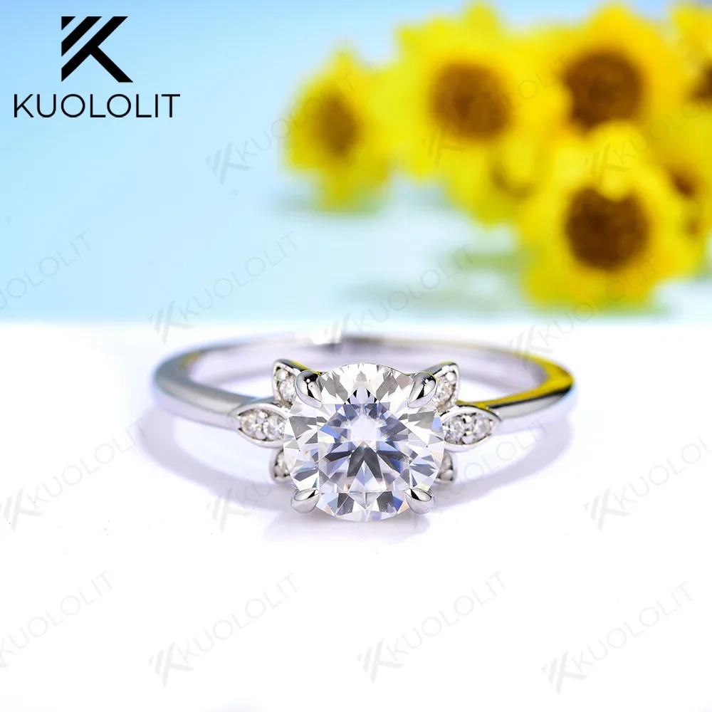 Kuololit-1-2CT-Moissanite-Rings-for-Women-Solid-18K-14K-10K-925Sliver ...