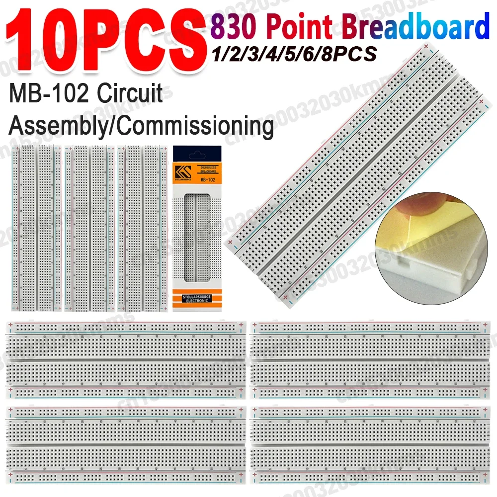 Breadboard-830-Point-Circuit-Boards-Solderless-Universal-Experiment ...