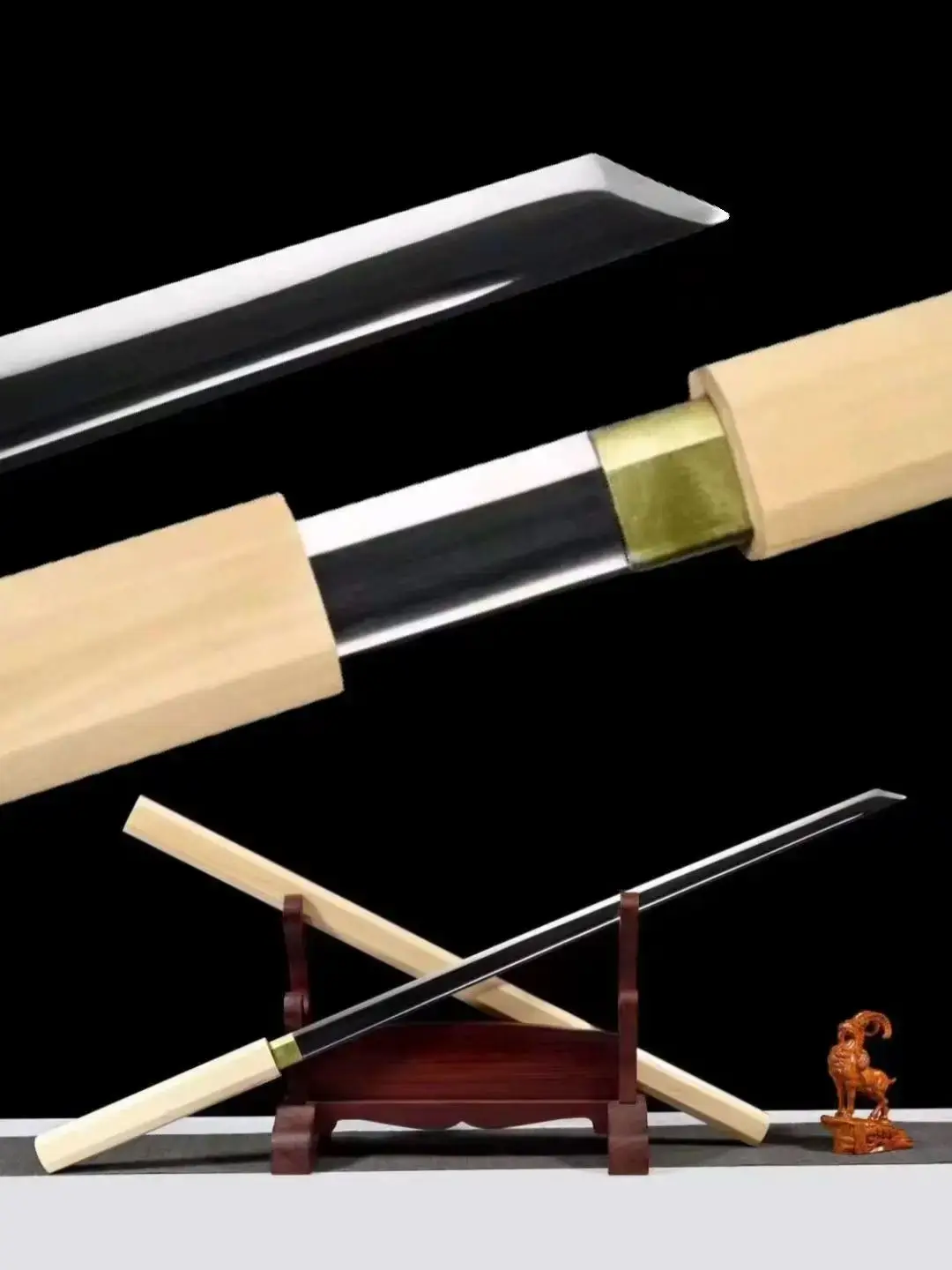 Espada-integrada-de-batalla-Horizontal-china-hoja-de-Kungfu-de-acero-al ...