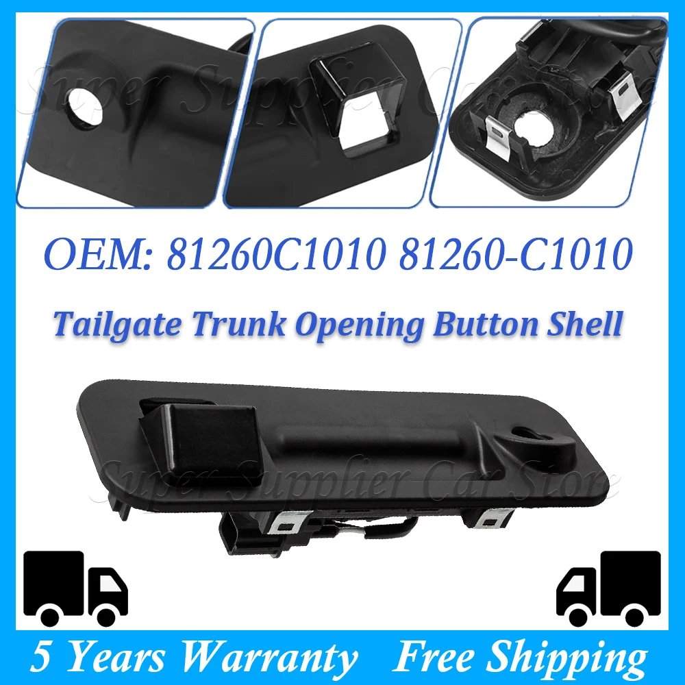 Tailgate Outside Trunk Opening Switch Button Lid Lock Handle Shell For ...