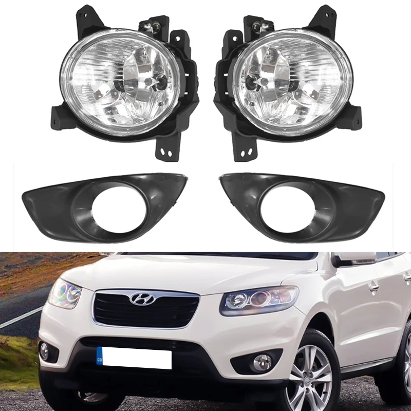Car-Front-Foglight-Fog-Lamp-Assembly-For-Hyundai-Santa-Fe-Santafe-2-4 ...