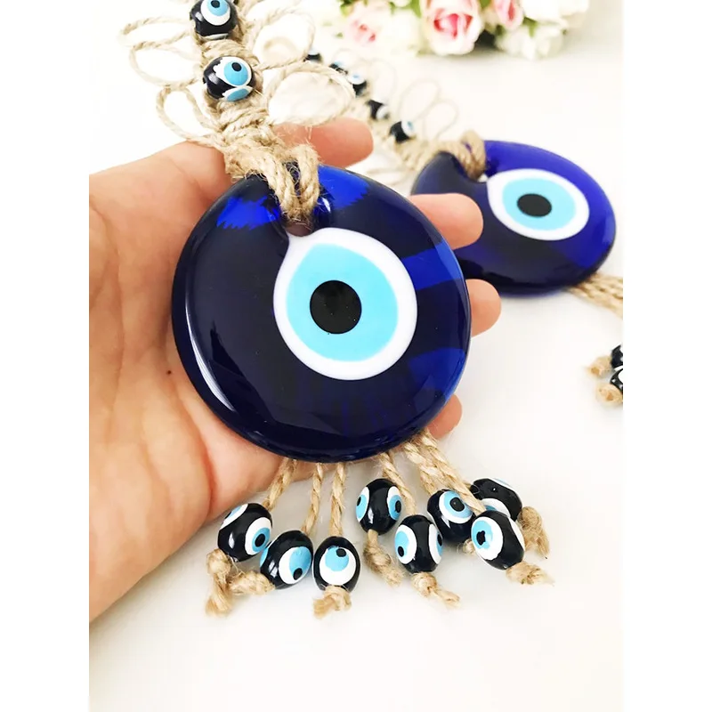 Turkish-Evil-Eye-Wind-Chime-with-Handwoven-Blue-Eye-Charms-Car-Hanging ...