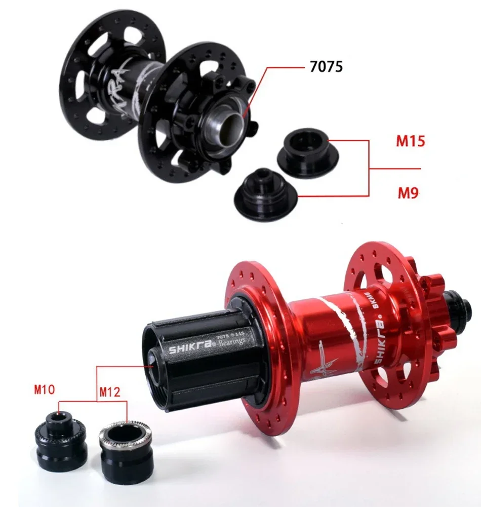 For Bicycle Wheels Bike Hub QR To Thru Axle Adapter - 10x135mm Aluminum ...