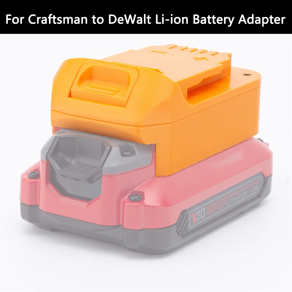 Battery Adapter Converter Suitable For Craftsman 20V to DeWalt 18V/20V ...