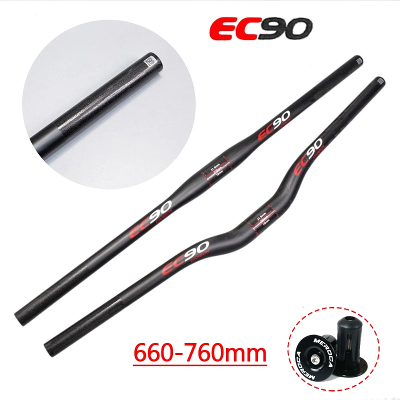 EC90-25-4-31-8mm-Carbon-Handlebars-Mountain-Bike-Horizontal-Handlebar ...