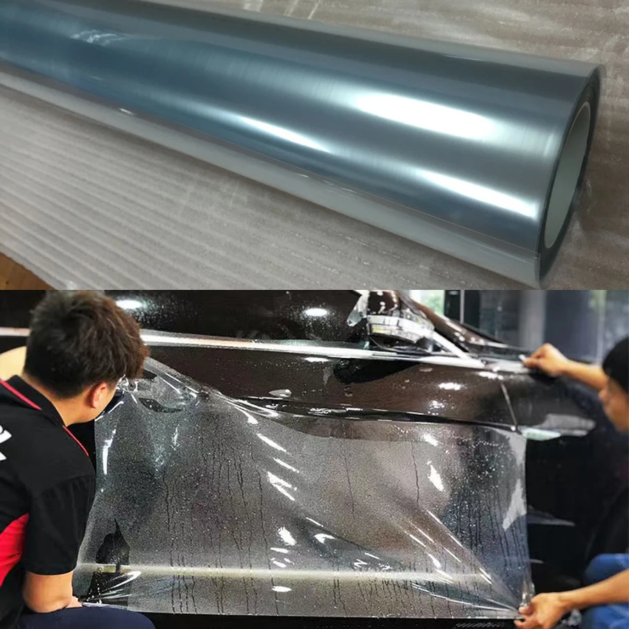 PPF 3 Layers Glossy Transparent Vinyl Film Motorcycle Bike Scooter ...