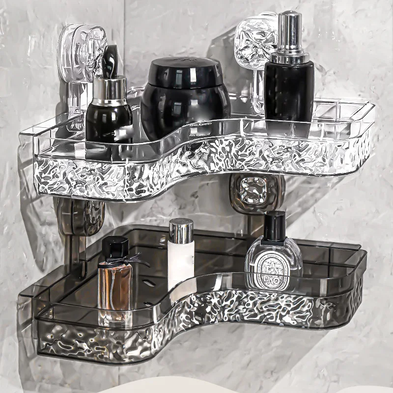 Suction-Cup-Bathroom-Storage-Rack-No-Drill-Wall-Mounted-Shower-Corner ...
