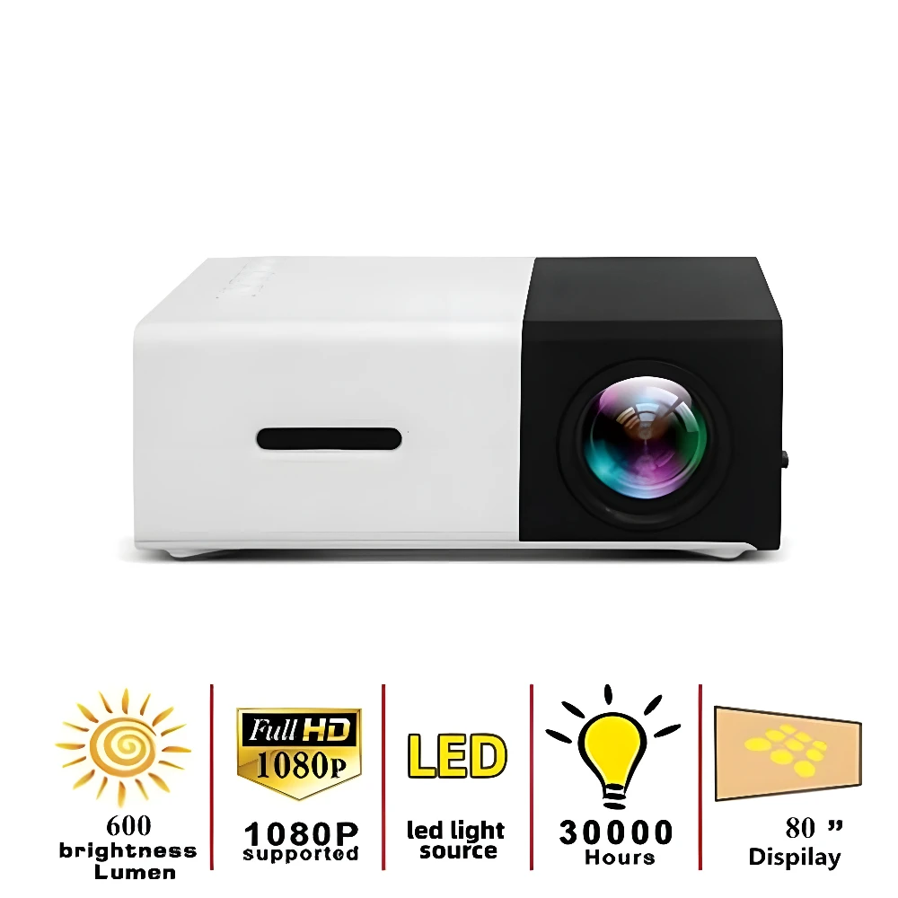 YG300-Projector-Smart-Home-Theater-HD-Projector-Portable-Projector-Mini ...
