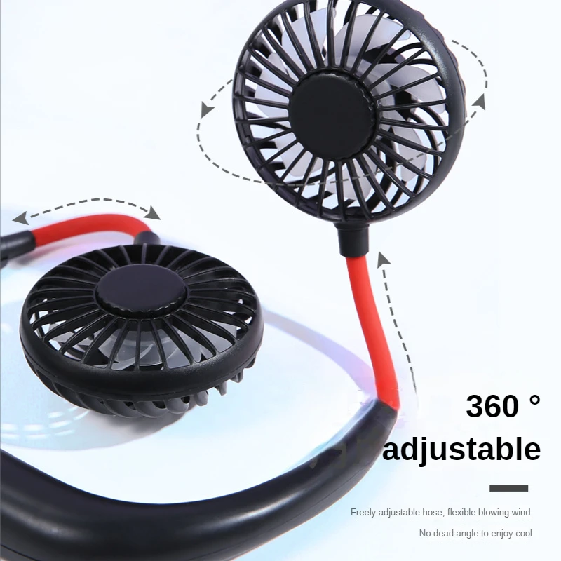 Portable-Hanging-Neck-Fans-USB-Rechargeable-Leafless-Mini-Air-Cooling ...