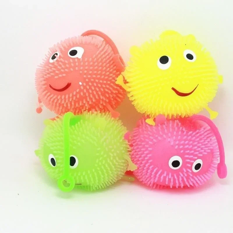 1-Light-emitting-Sound-Ball-Flashing-Bouncing-Ball-Hedgehog-Ball-color ...