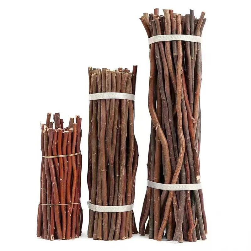 20PCS Wooden Stick Natural Willow Branch Log Discs Sticks DIY Crafts ...