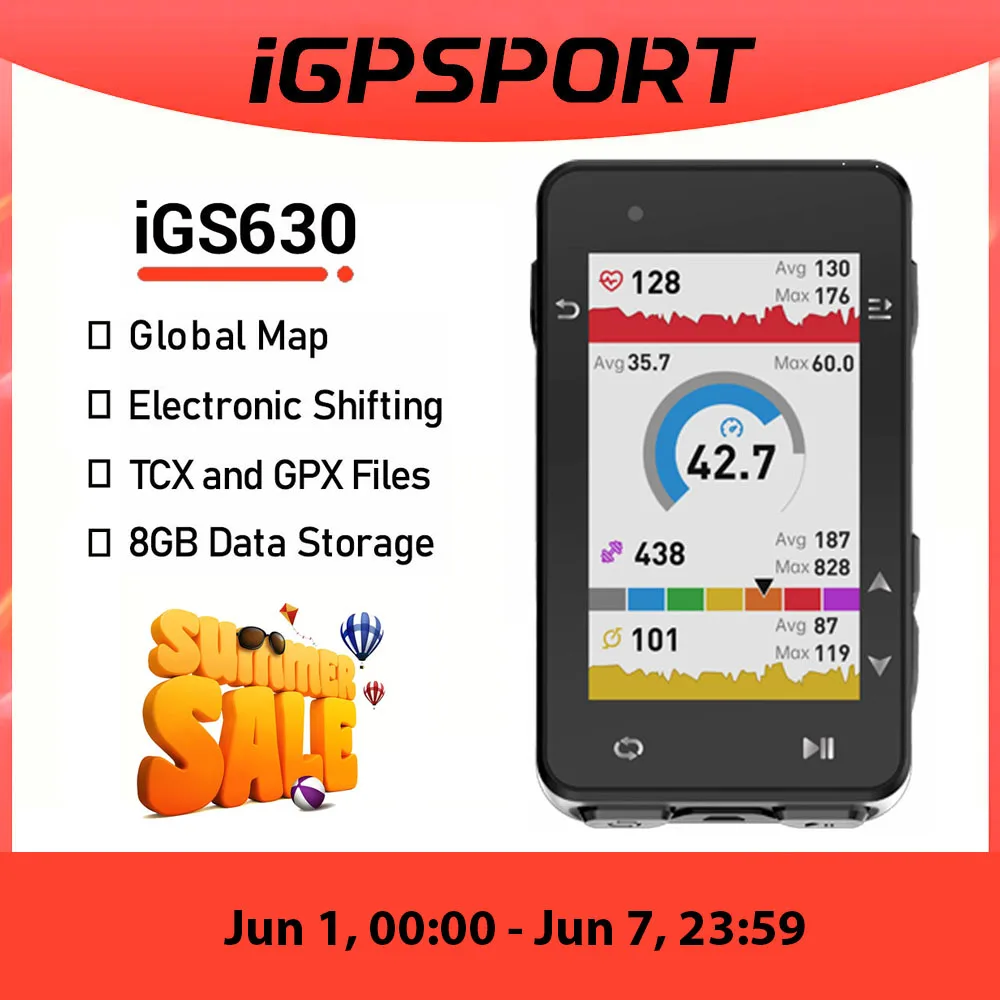 iGPSPORT iGS630 Bike Computer for 154.82 USD with coupon (Best price in history: 160.43 USD) : r ...