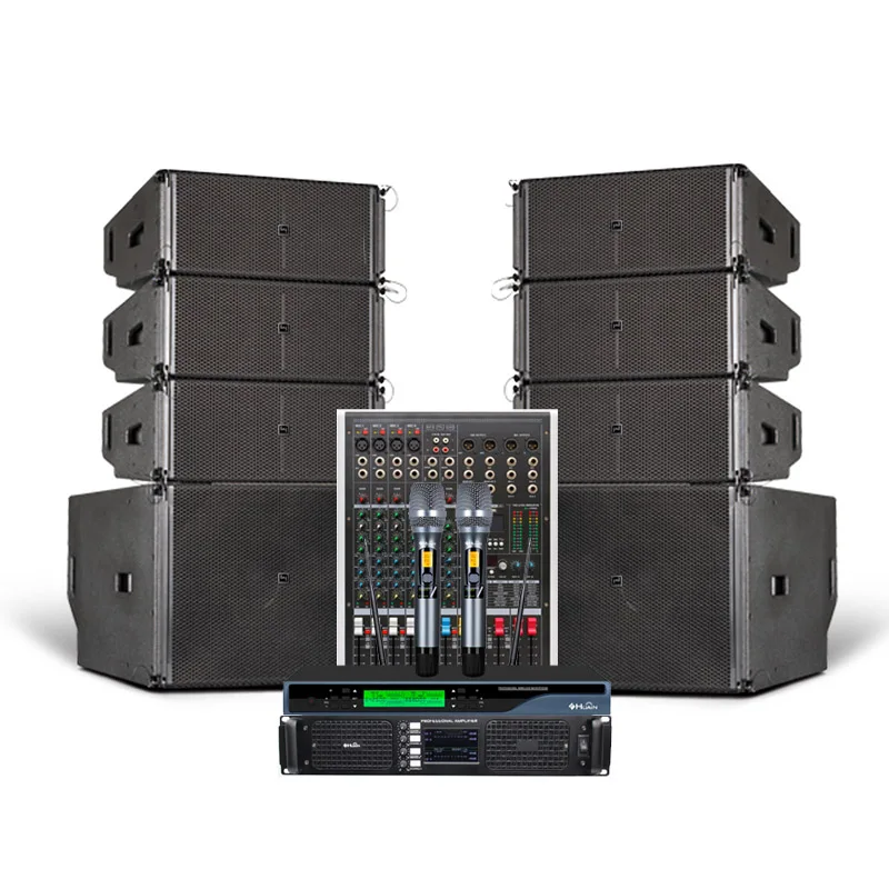 Sistema-audio-de-madeira-profissional-orador-da-fase-ativo-8-linha ...