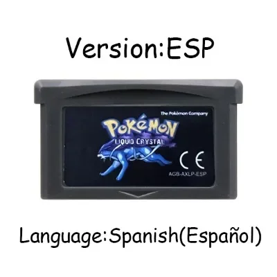 GBA 32 Bit Game Cartridge Video Game Console Card AshGray Liquid ...