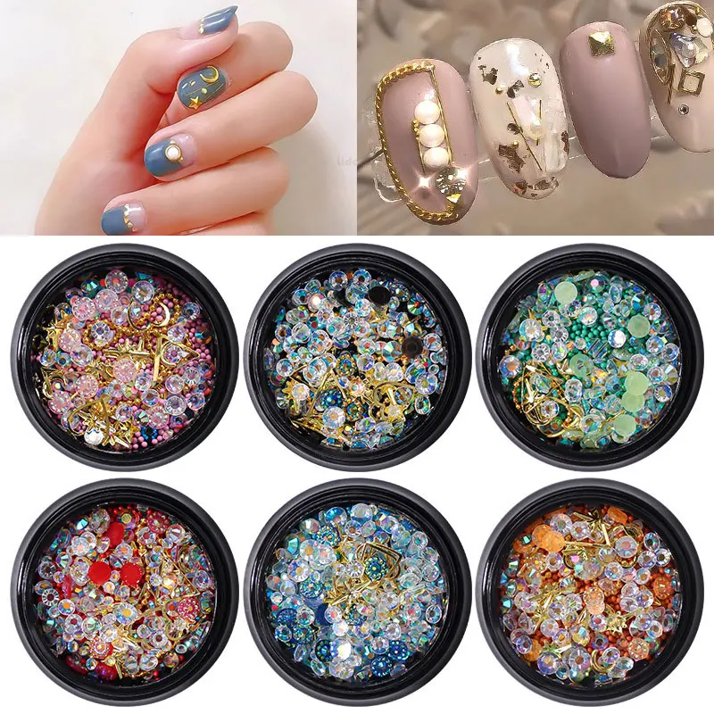 Nail-Parts-Nail-Art-Glitter-Rhinestone-Crystal-Gems-Jewelry-Bead ...