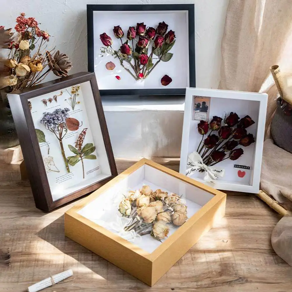 Exquisite-Compact-Simple-Usage-Stylish-3D-Effect-Flower-Display-Frame ...