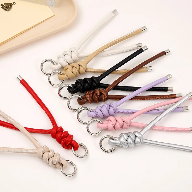 New Fashion PU Leather rope Keychains For Women Y2k Bag Pendant Couple ...