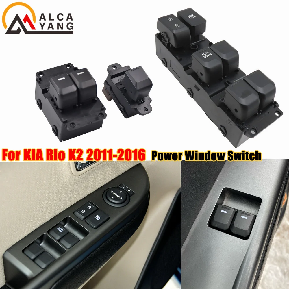 Electric Power Master Window Switch Button For Kia Rio K2(4 Door) 2011 ...