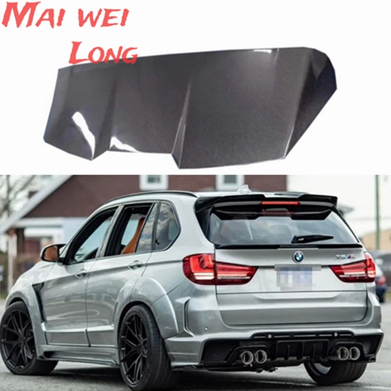 F15-X5-Carbon-Fiber-FRP-Rear-Roof-Spoiler-Wing-Tail-Trunk-Window-Upper ...