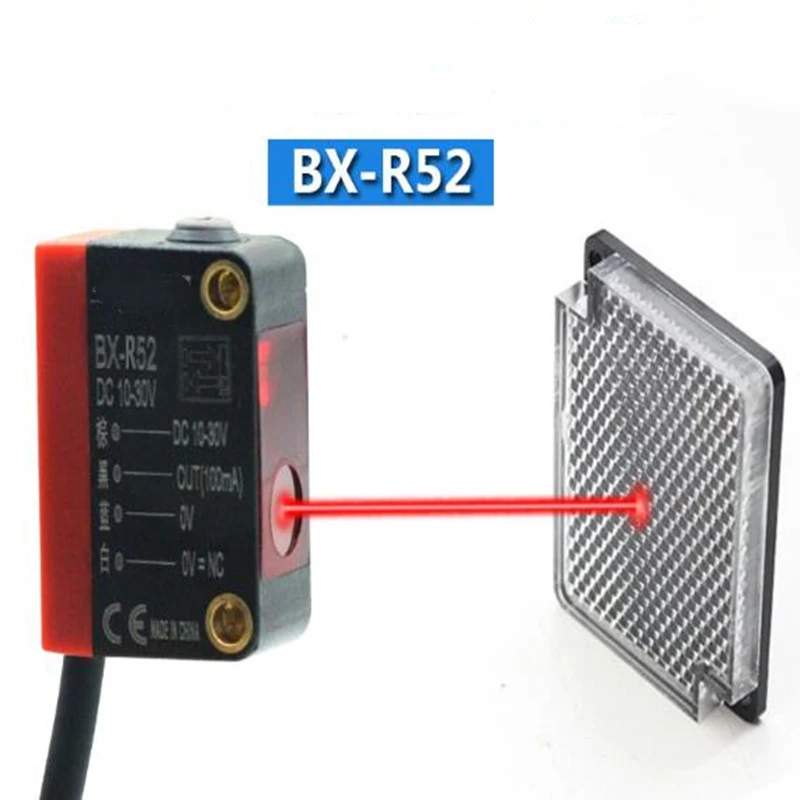 Switch Of Mirror Retro Reflective Laser Sensor For Long-distance ...