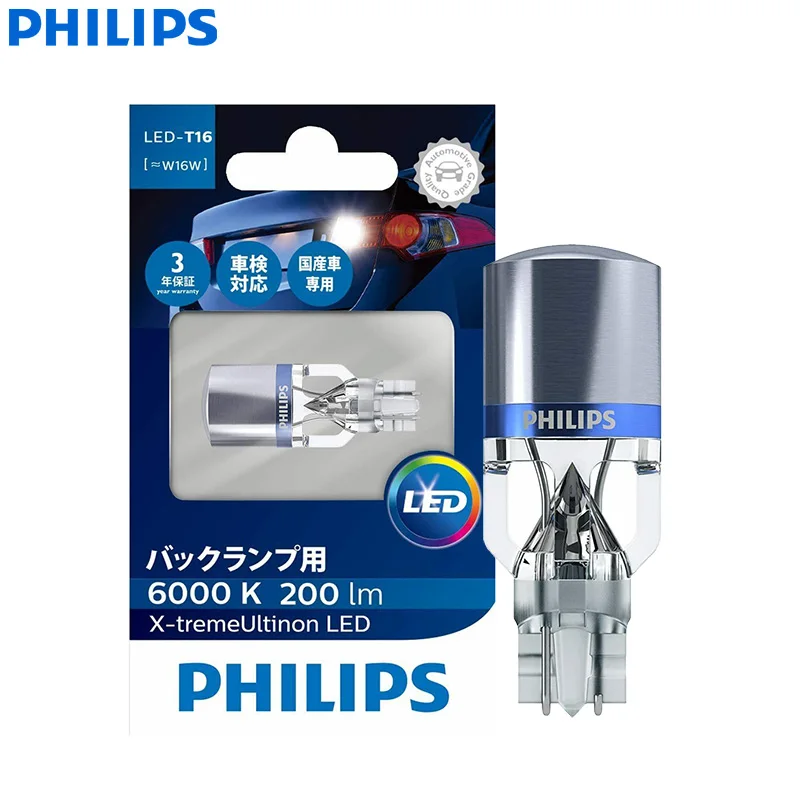 Philips-LED-921-T16-T15-W16W-x-tremeultinon-6000K-blanco-para-coche-l ...
