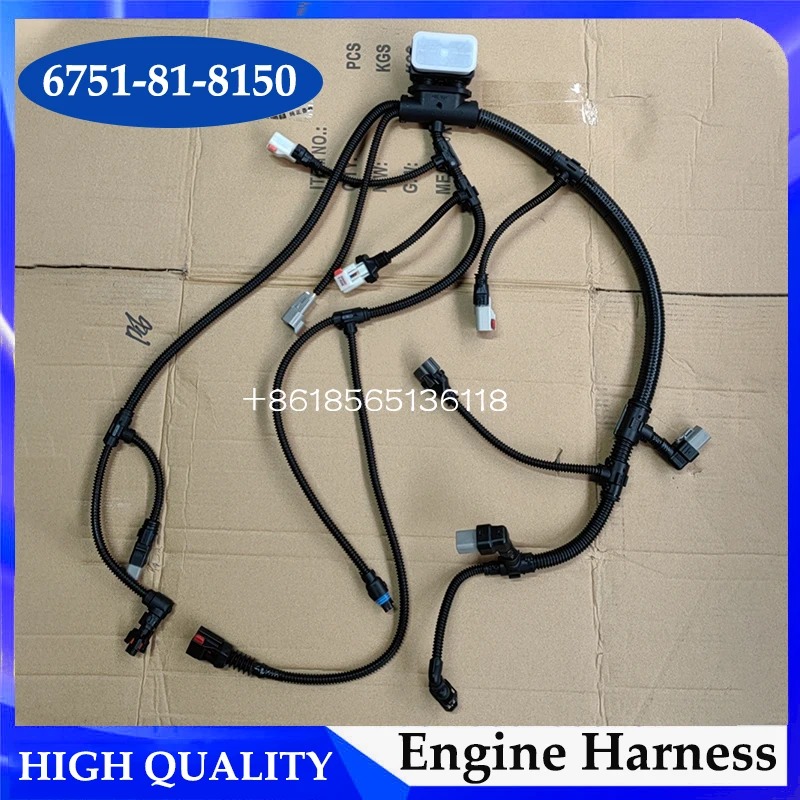 6751 81 8150 4D107 Engine Harness for Komatsu PC160 8 Wiring Harness| | - AliExpress