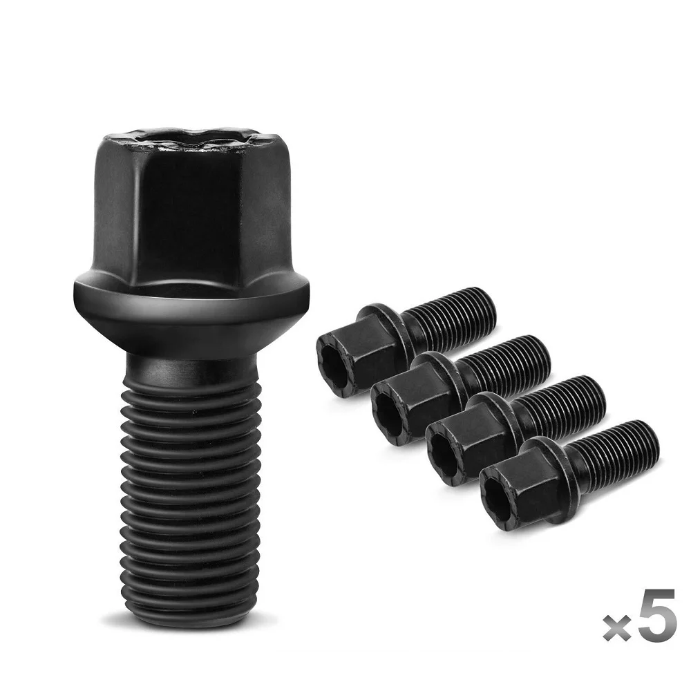 5x M14-1.5 Wheel Lug Stud For Audi A4 96-20 A5 A6 A7 Vw Beetle Golf ...