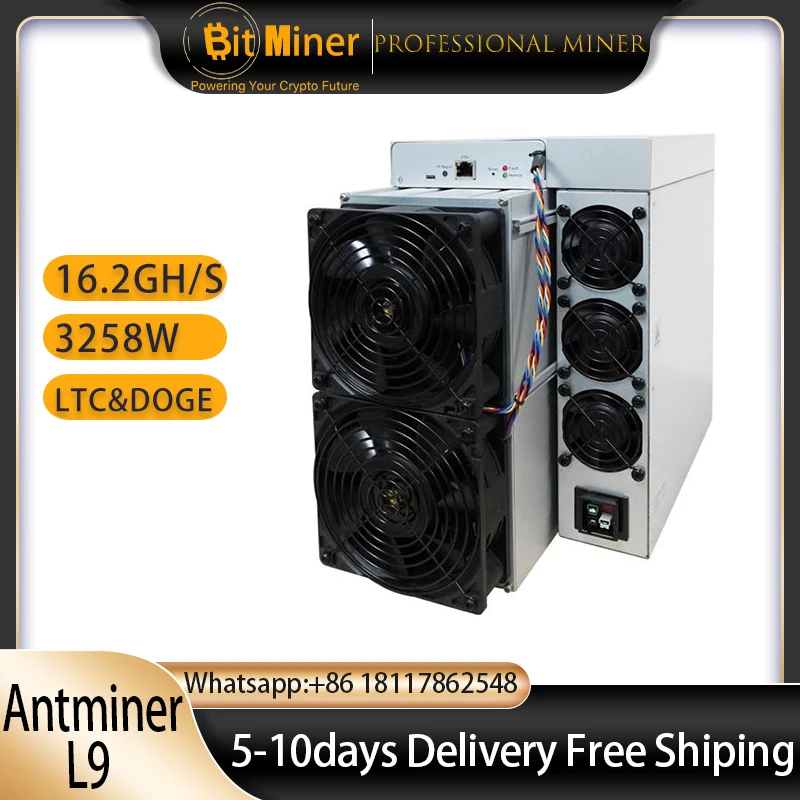Bitmain-Antminer-L9-4500M-16-2G-17-6G-3260W-LTC-e-DOGE-Asic-Miner-frete ...