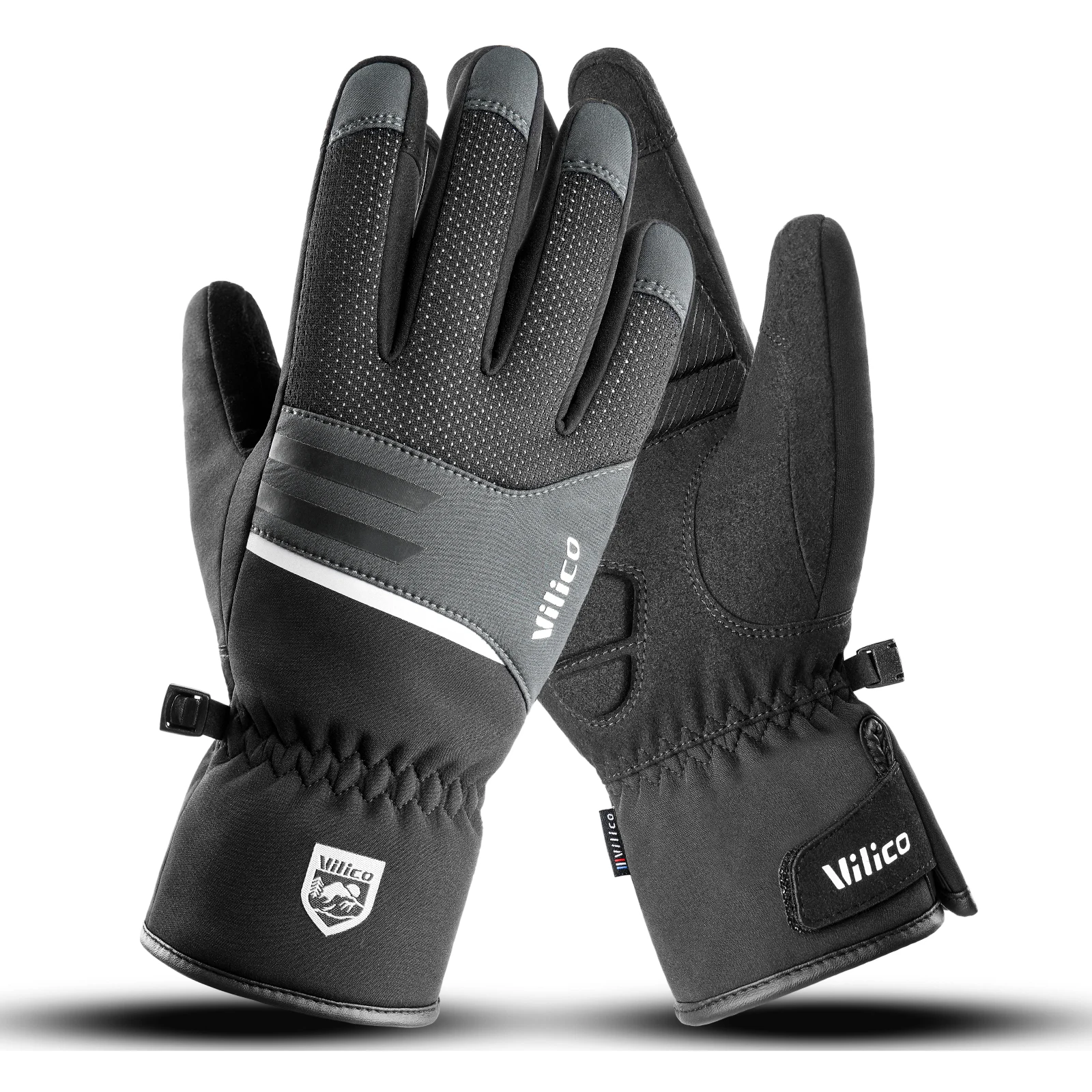 Vilico Autumn Winter Outdoor Cycling Durable Velvet Cold Resistant Warm ...