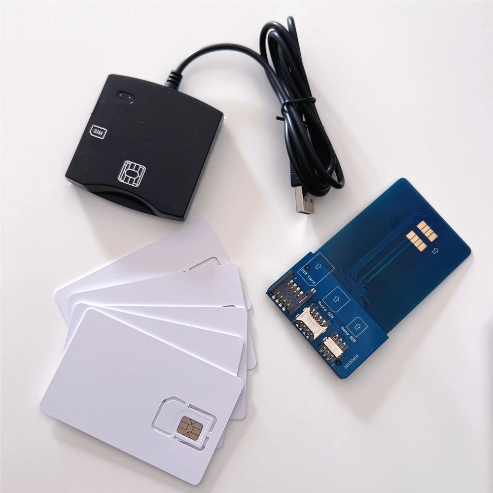 4G LTE SIM Card Reader Writer Programmer+5PCS 128k 4G LTE Blank SIM ...