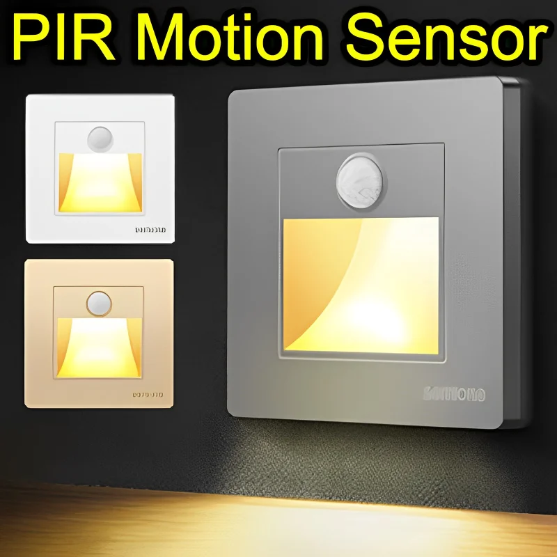 Square-LED-Night-Lamp-Step-Stair-Light-2w-Recessed-In-Pathway-Wall ...