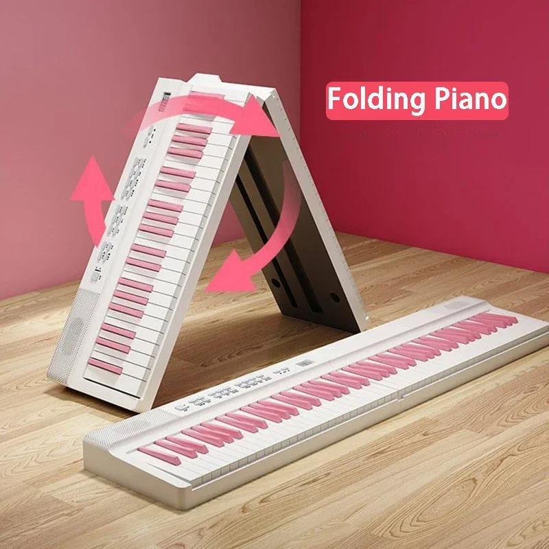 Foldable Piano 88 Keys Midi Bluetooth Adult Electronic Piano Beginners ...