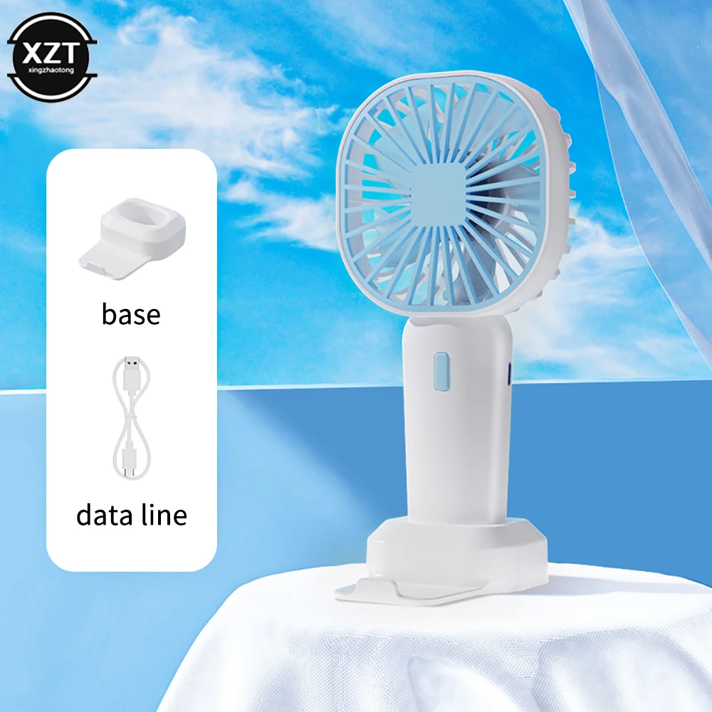 2023-New-Portable-Fan-400mAh-Rechargeable-Handheld-Mini-Usb-Desk-Fan ...