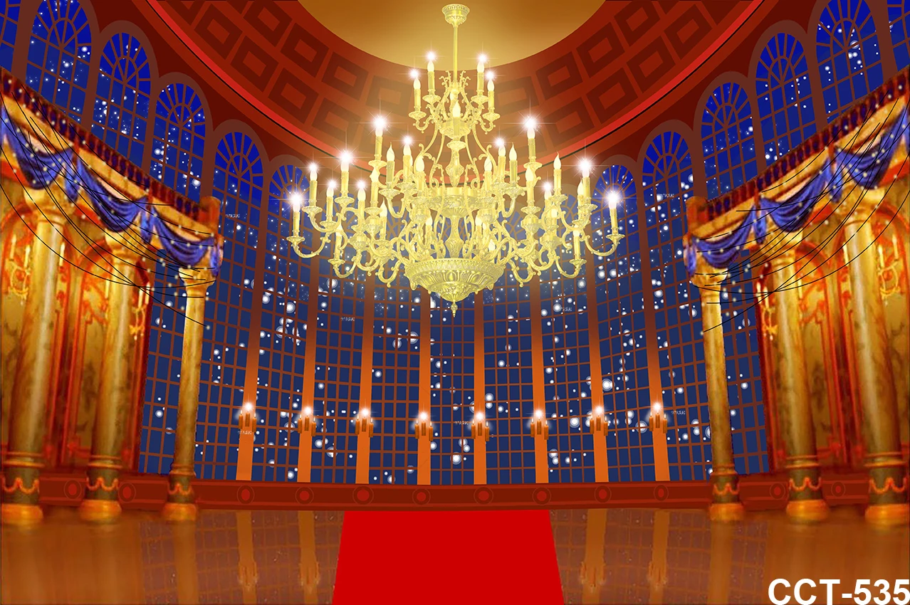 Beauty And The Beast Ballroom Wallpaper
