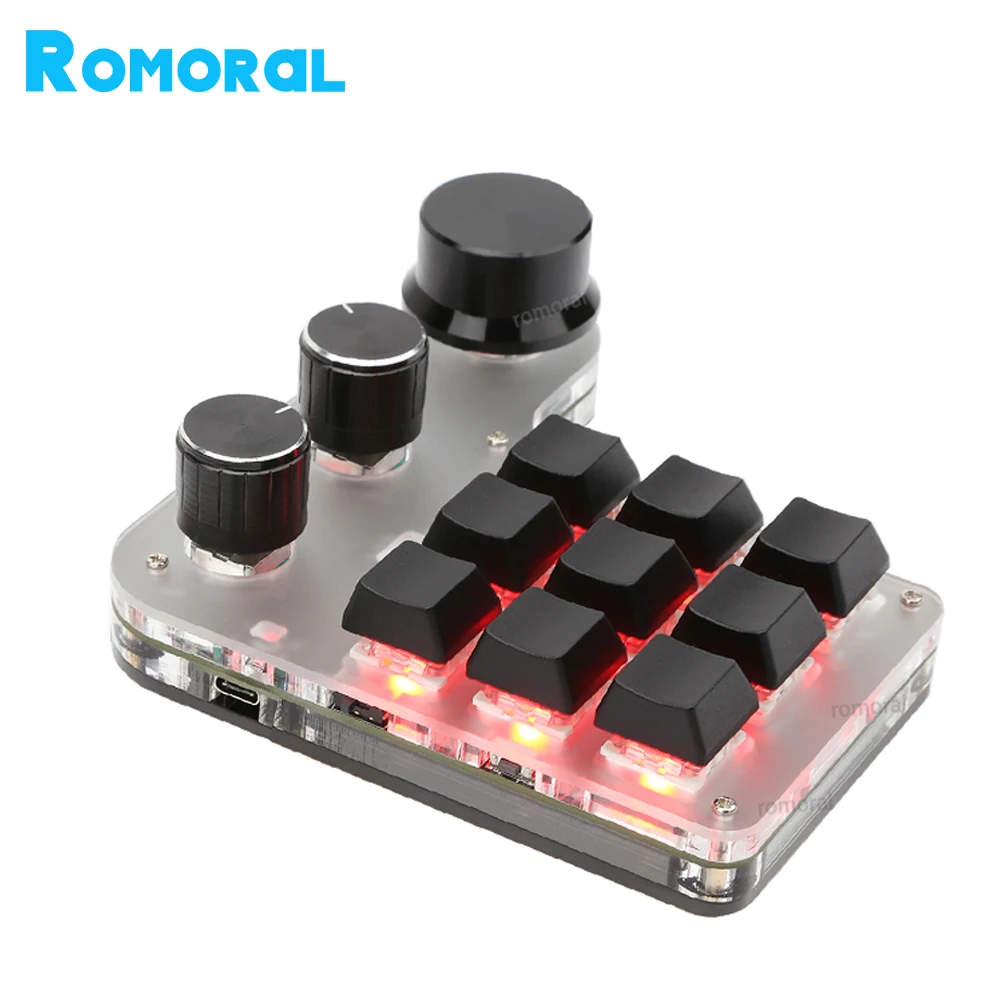 Custom-Mini-Knob-Keyboard-Key-Knob-Mechanical-Keyboard-Programmable ...