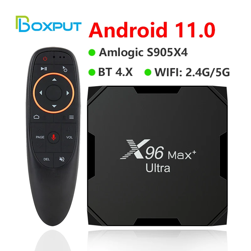 Original X96 MAX Plus Android 11กล่องทีวี Amlogic S905X4 4GB 64GB 32GB AV1 Wifi BT 8K X96Max ...