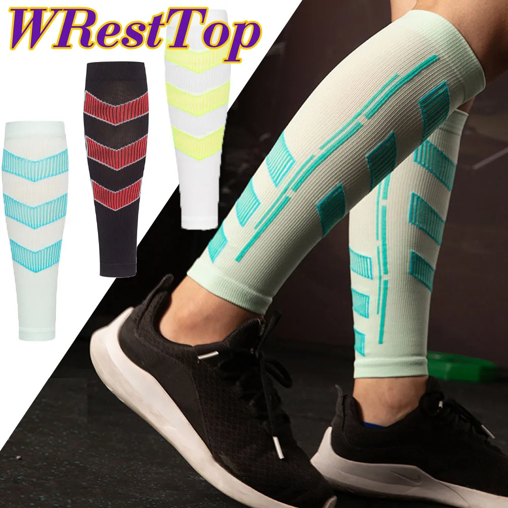 1Pair Calf Compression Sleeve Shin Splint Socks Relieve Pain Men Women ...