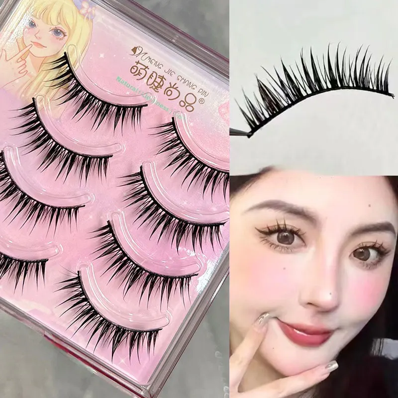 New-Thick-False-Eyelash-Manga-Lashes-Comic-Eyelash-C-Curl-Lash-Natural ...