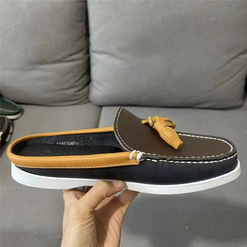 Docksides Classic Boat Shoe | Dockside Shoes Men | Leather Driving ...